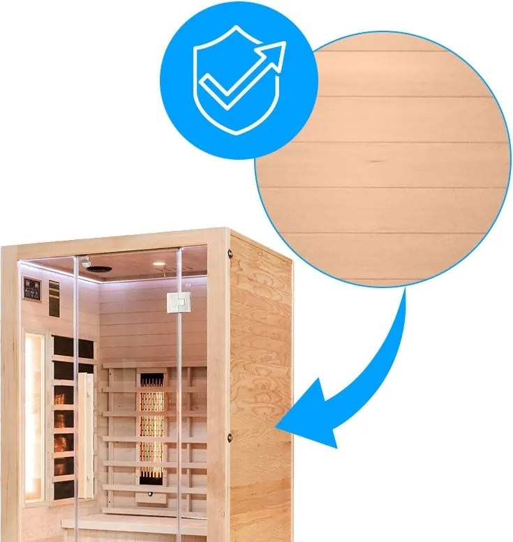 BPS-koupelny Infrasauna Relax HYD-2910 120x105, 2-3 osoby