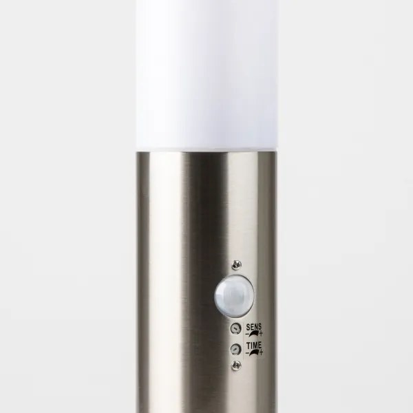 Brilagi - Venkovní lampa se senzorem NOVA 1xE27/15W/230V 40 cm IP44 matný chrom