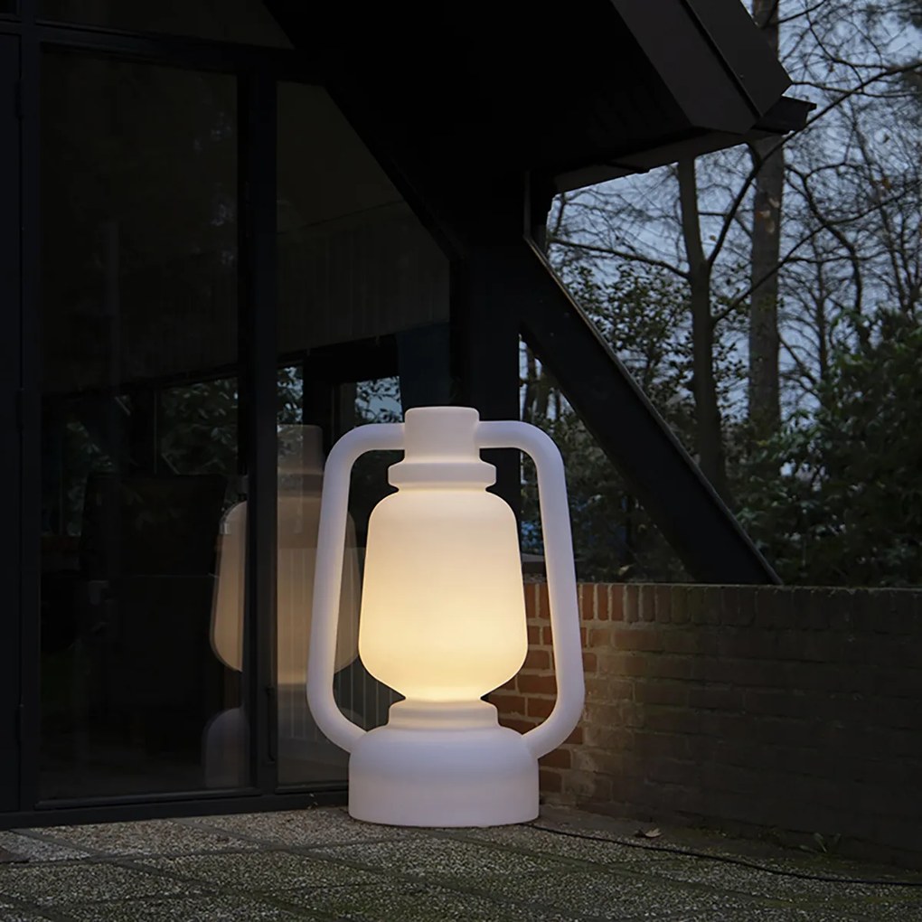 Chytrá stojací lampa bílá 110 cm vč. Wi-Fi G95 - Storm Extra Large