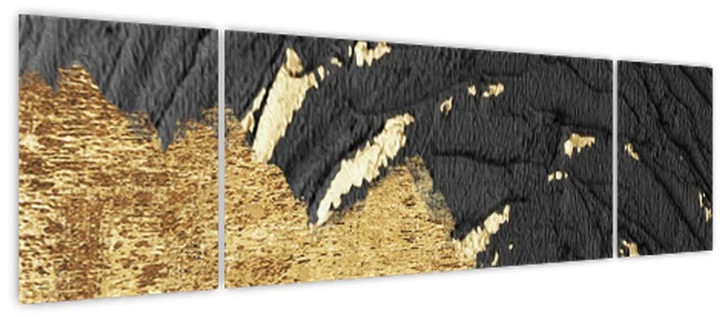 Obraz - Zlatá struktura N⁰1 (170x50 cm)