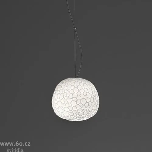 Artemide 1710010A Meteorite suspension 15, závěsné designové svítidlo z foukaného skla, 1x48W G9, prům. 15cm