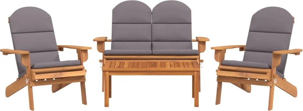 4dílná sada zahradního nábytku Adirondack masivní akácie 3152132