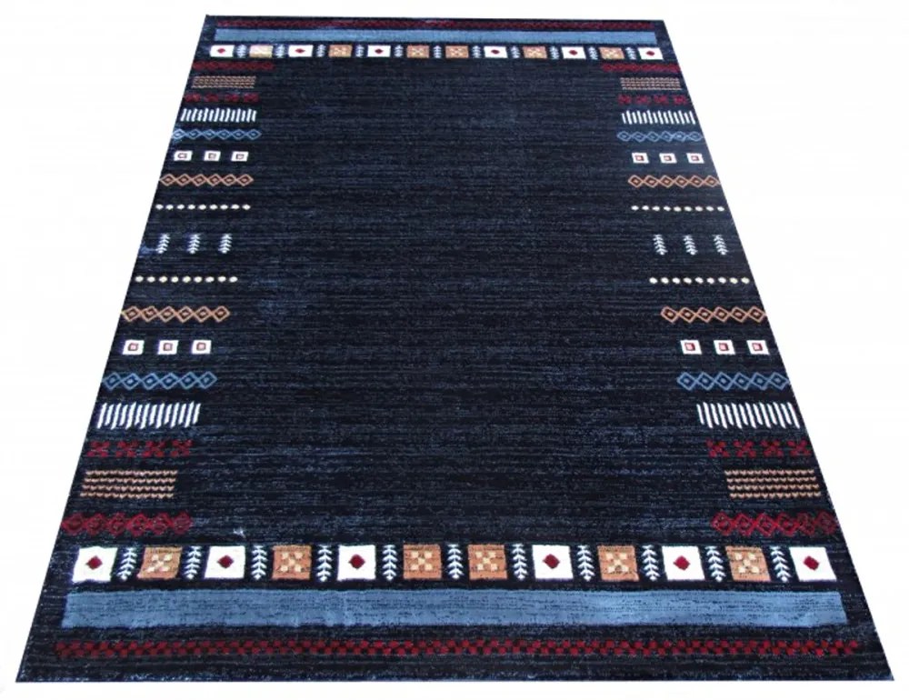 Luxusní kusový koberec Gabbei modrý 200x290, Velikosti 200x290cm