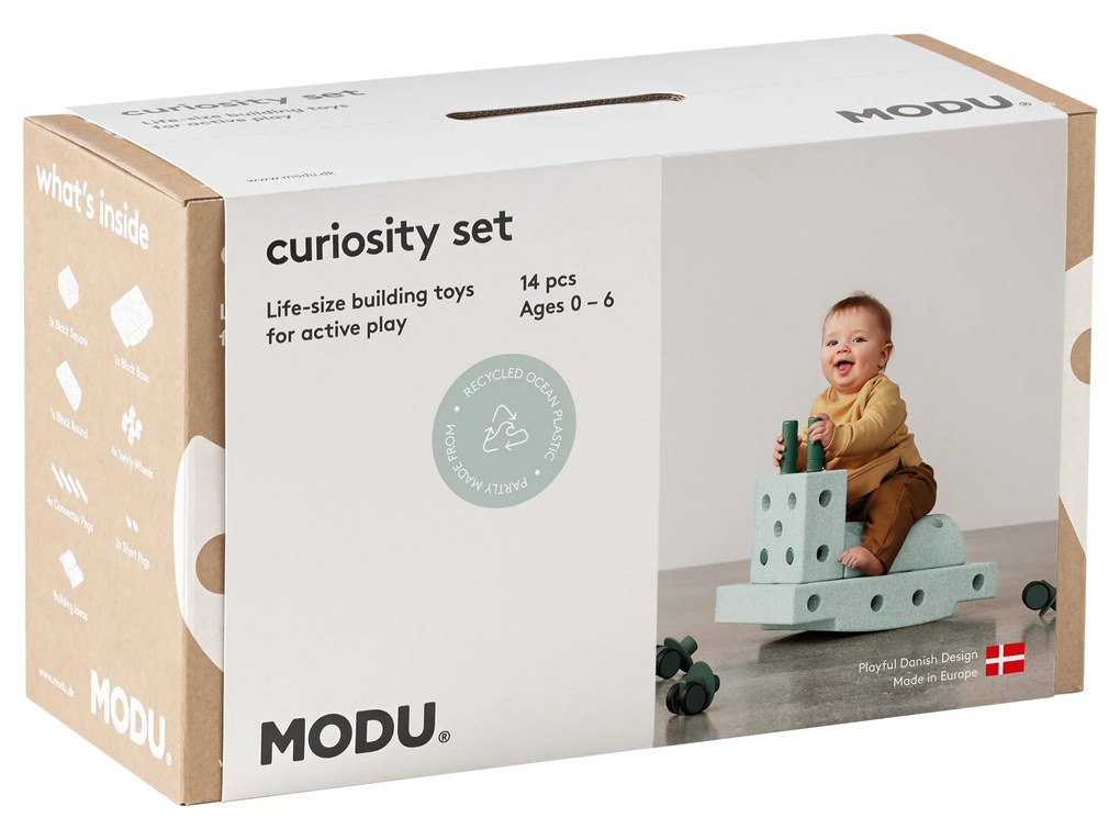 MODU Stavebnice MODU Curiosity Set Ocean Mint / Forest Green