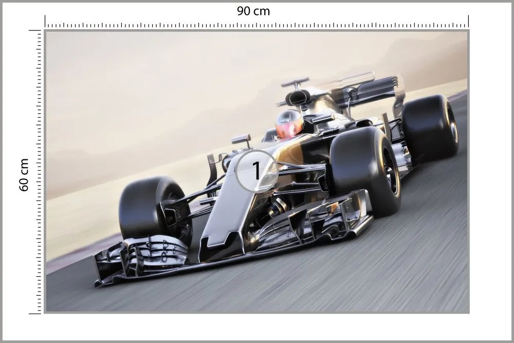 Fototapeta Vůz F1 V Pohybu Hladký vinyl 208x146