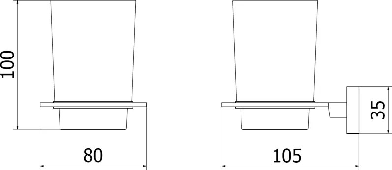 Mexen příslušenství, Arno držák na kartáček, bílá, 7020738-20