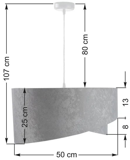 Lustr na lanku GALAXY 1xE27/60W/230V