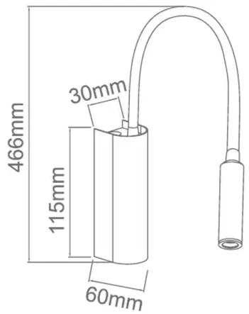 Designové nástěnné svítidlo Nuto černá/zlatá