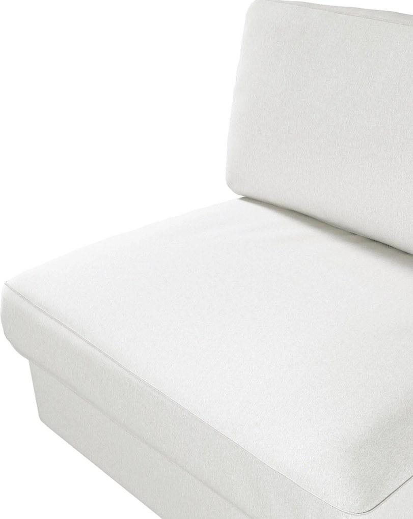 Potah na neskládací křeslo IKEA Kivik barva krémová látka pletený vzor