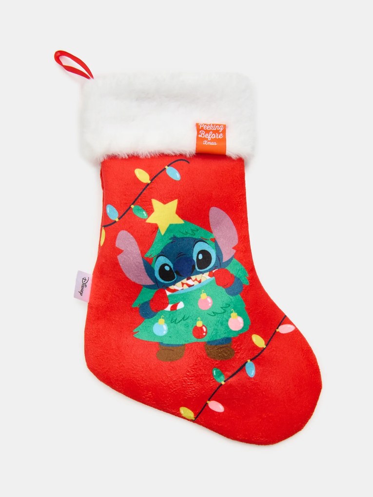 Sinsay - Christmas decoration in the shape of a stocking with LED lights Stitch - vícebarevná