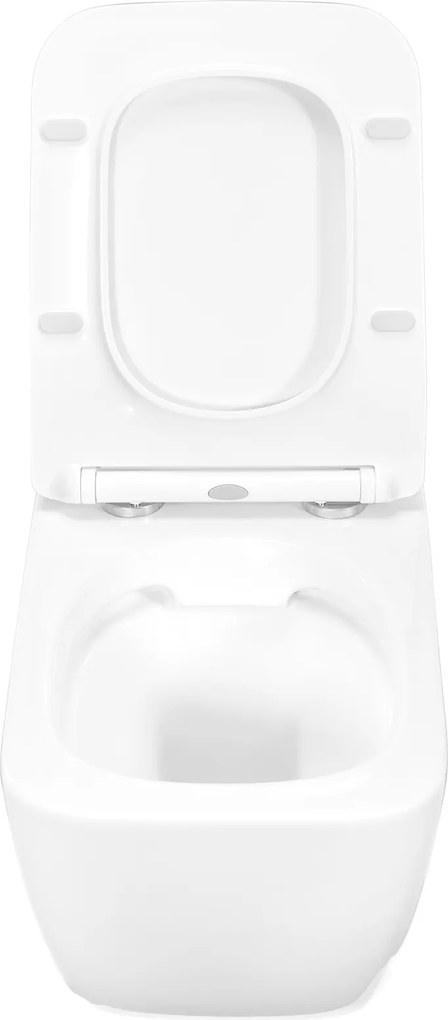 Rea Martin - závěsná WC mísa Rimless 51x37 s pomalu-padajícím sedátkem, bílá, REA-C8006