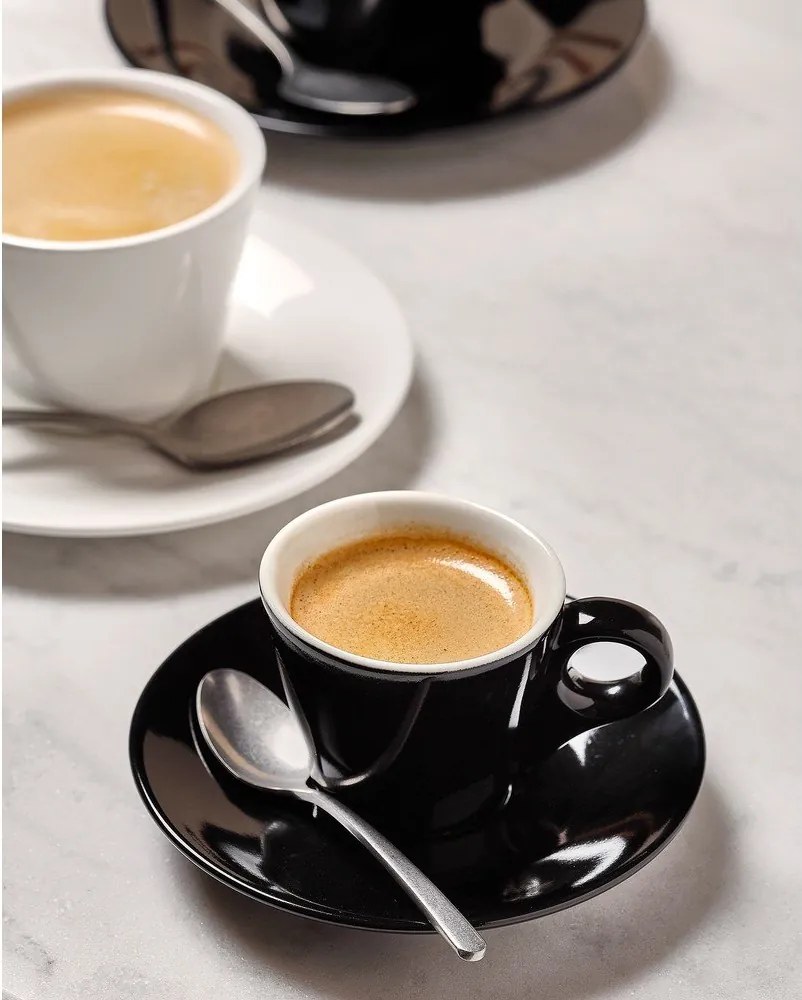 Černý porcelánový podšálek ø 12,5 cm Barista – BonBistro