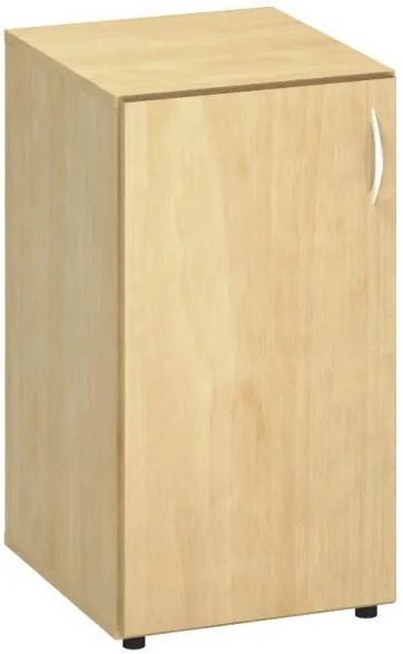 Interier Říčany Nízká kancelářská skříňka CLASSIC - dveře levé, 400 x 470 x 735 mm, divoká hruška