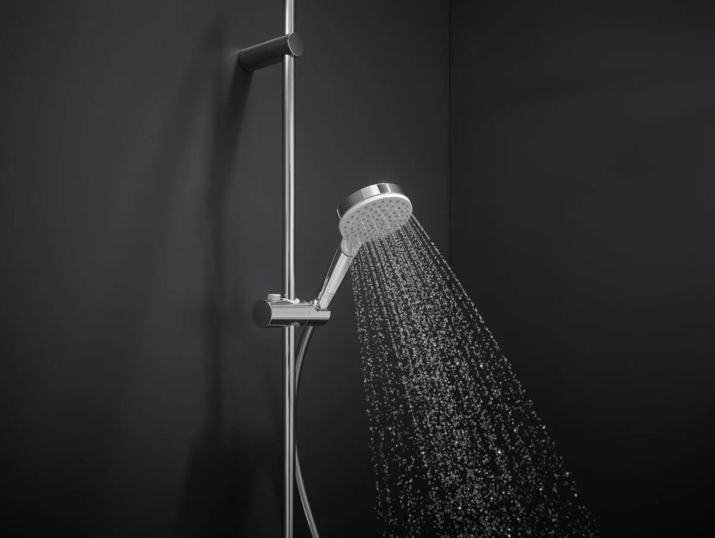 Hansgrohe Crometta, ruční sprcha 100 Vario EcoSmart, bílá/chromová, HAN-26332400