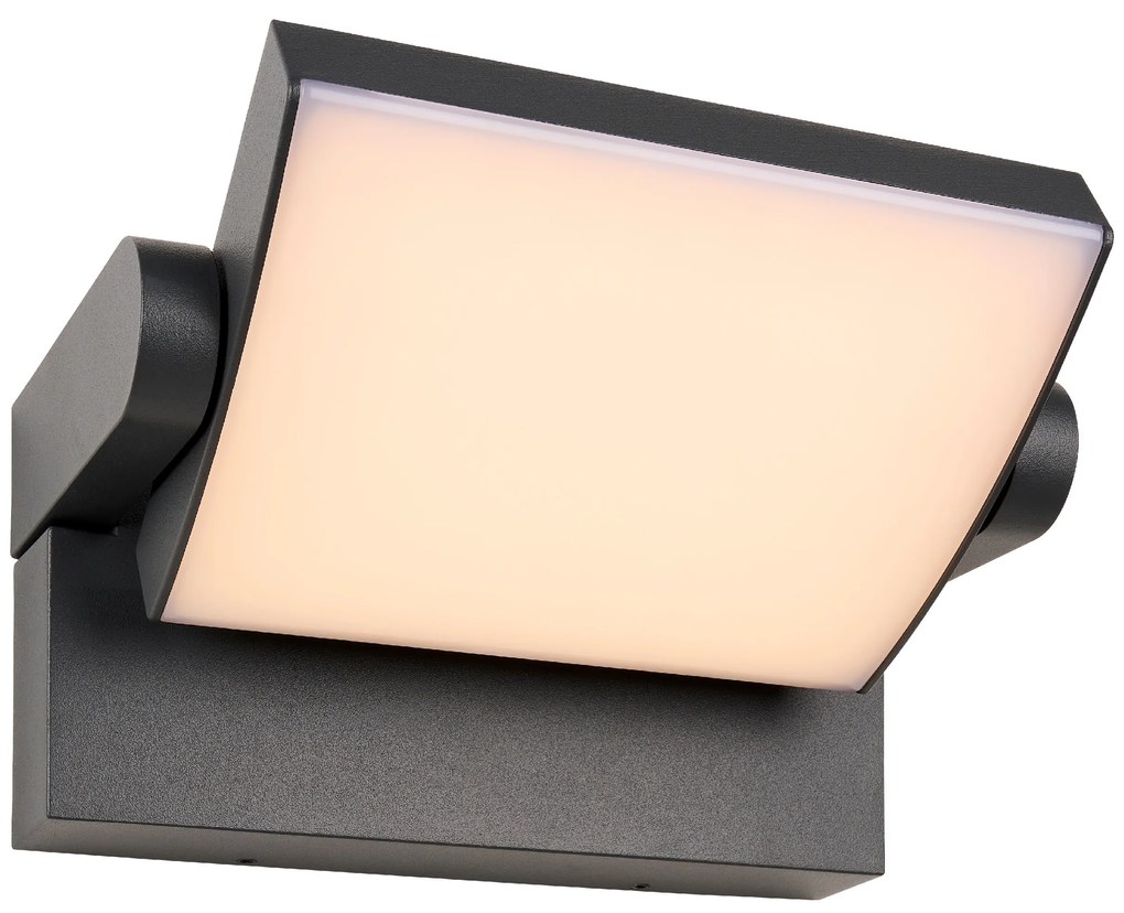 Trinity LIHGWA11 Venkovní nástěnný reflektor Ilas LED 12,5W, 3000K IP54, antracit