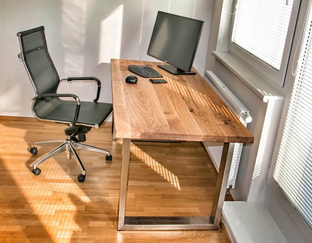 KULHÁNEK Designový jídelní a PC stůl s rovnou hranou Velikost desky: 150x80 cm