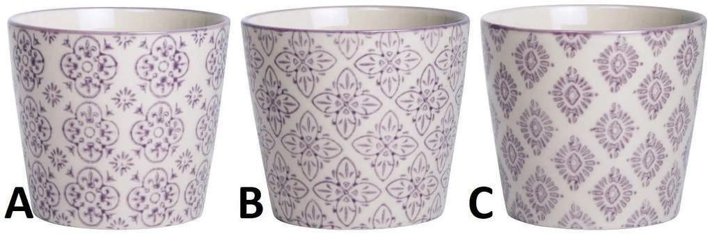 IB LAURSEN Latte hrneček Casablanca malva Vzor A, fialová barva, keramika