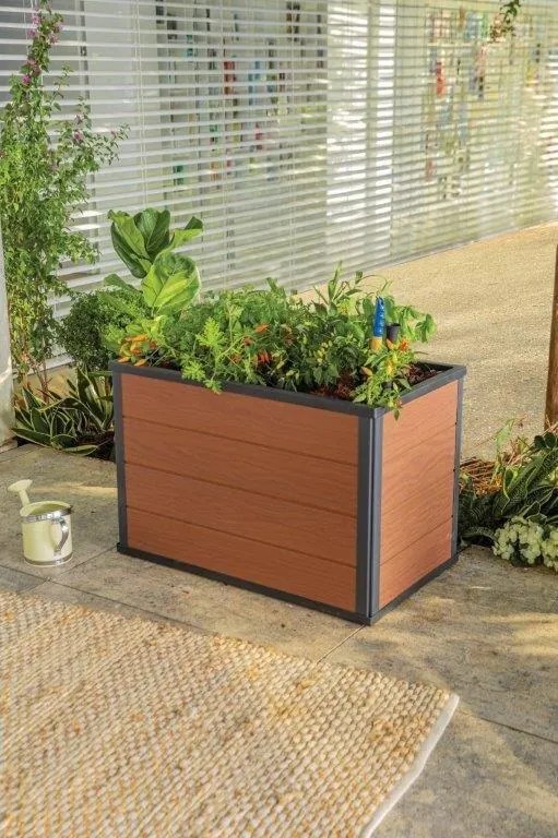 Květináč Keter Maple Mobile Urban Garden Bed 88L hnědý