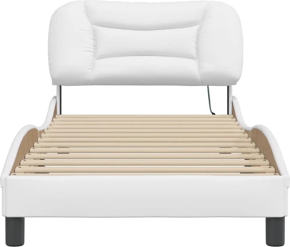 Rám postele s LED bez matrace Hvar bílý 90 x 190 cm 3213900
