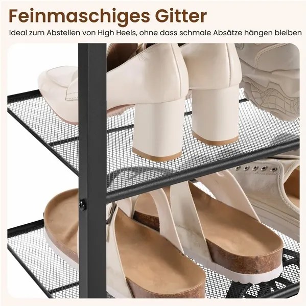 Botník Yaheetech – rustikální hnědá (267631209615)