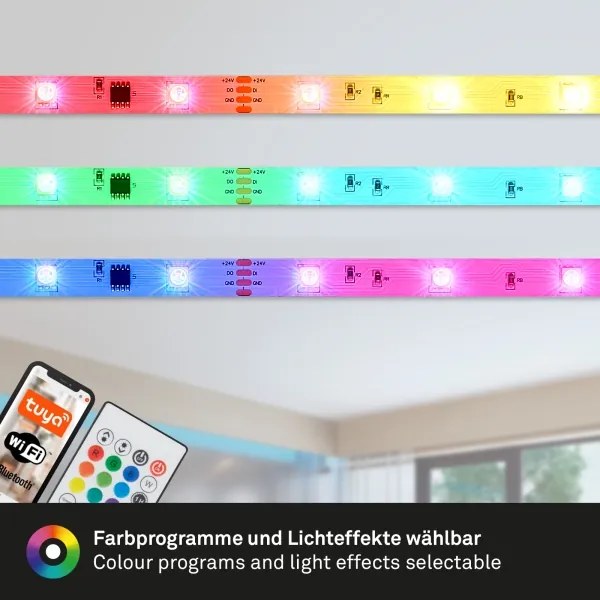 Brilo - LED RGBW Stmívatelný pásek 6,65m LED/18W/230V Wi-Fi Tuya + DO