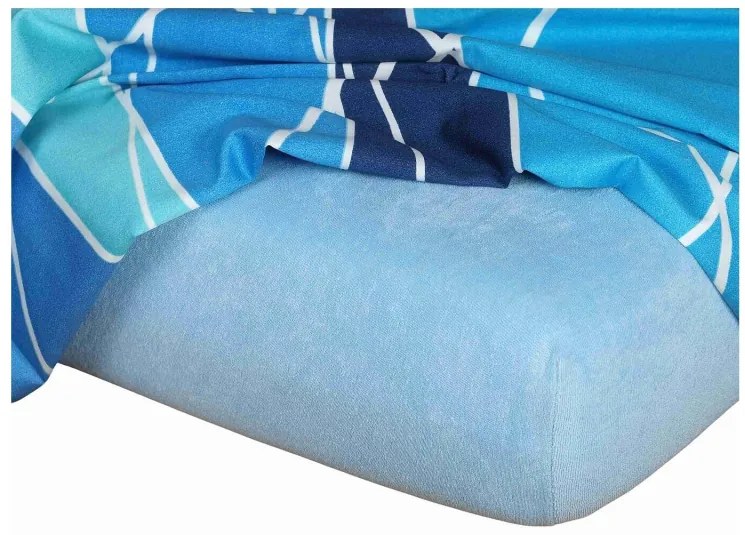 Dadka Froté prostěradlo světle modré A  Froté prostěradlo světle modré 80x220x20 cm