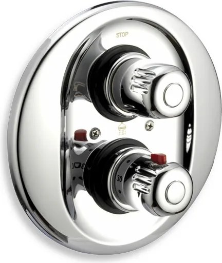 Novaservis Aquamat - Vanová baterie s termostatem pod omítku, na 3 výstupy, chrom 2650RX,0