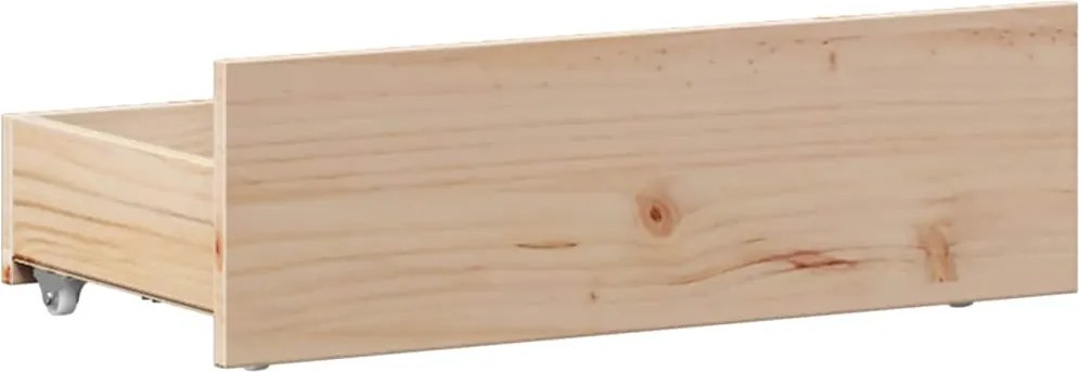 Postele bez matrace s čelem 90 x 190 cm masivní borovice 3308786