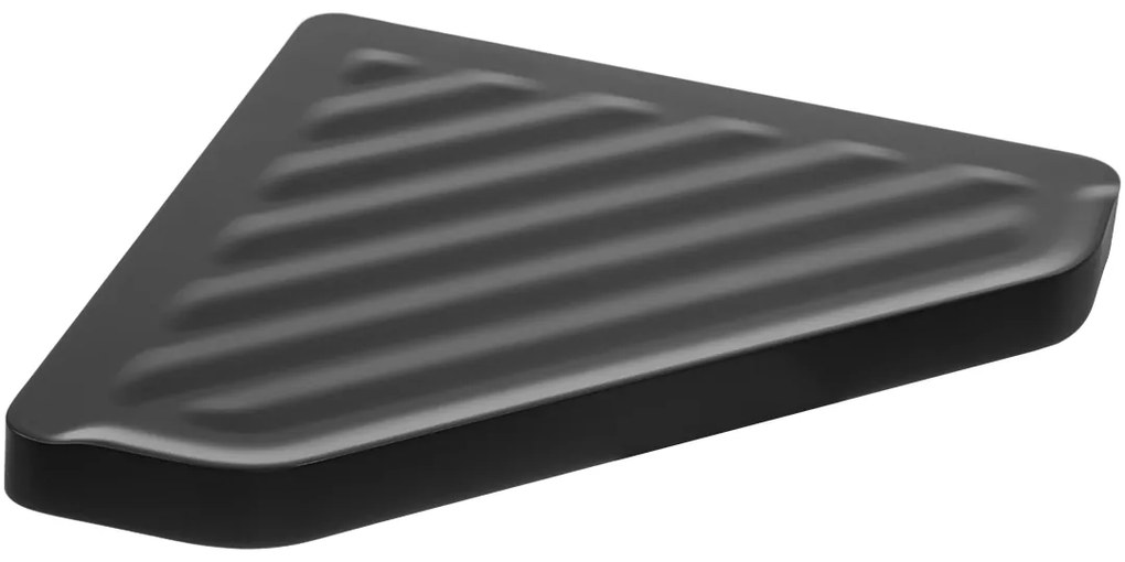 Kuchinox APO, nástěnná rohová polička 201x201x39 mm, černá matná, LAV-AKA_703T