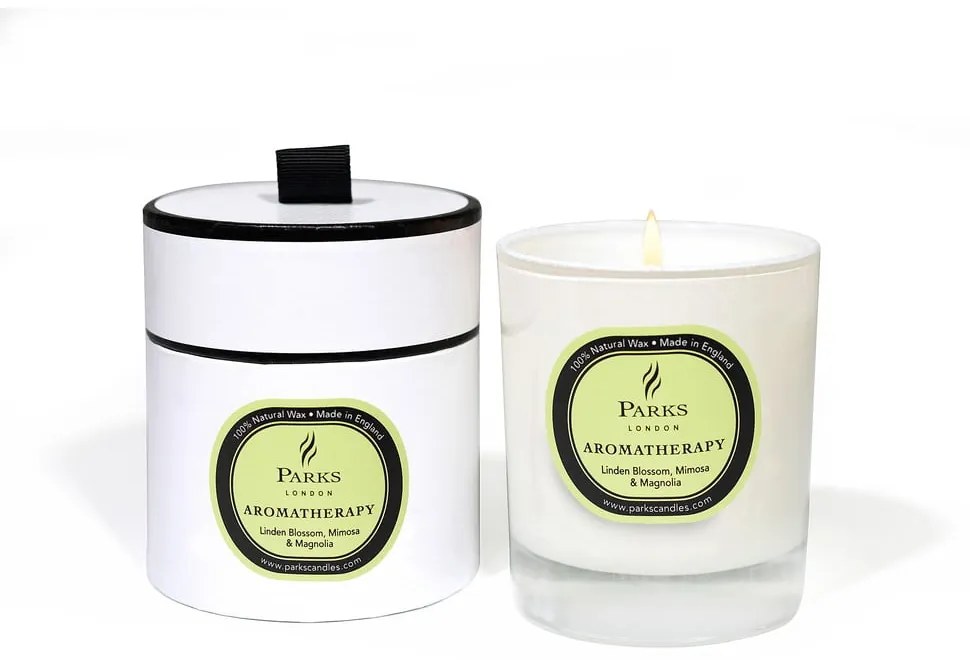 Svíčka s vůní lipového květu, mimózy a magnolie Parks Candles London, 50 hodin hoření