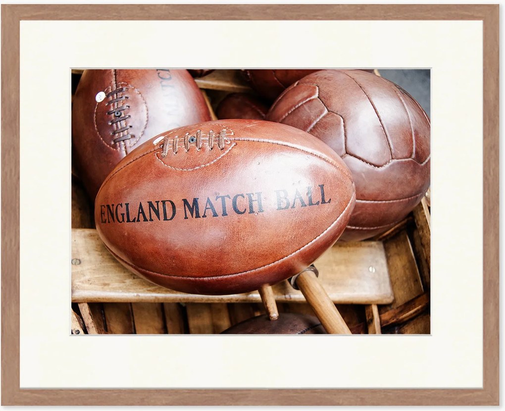 Zarámovaná fotografie England Match Ball, v různých velikostech