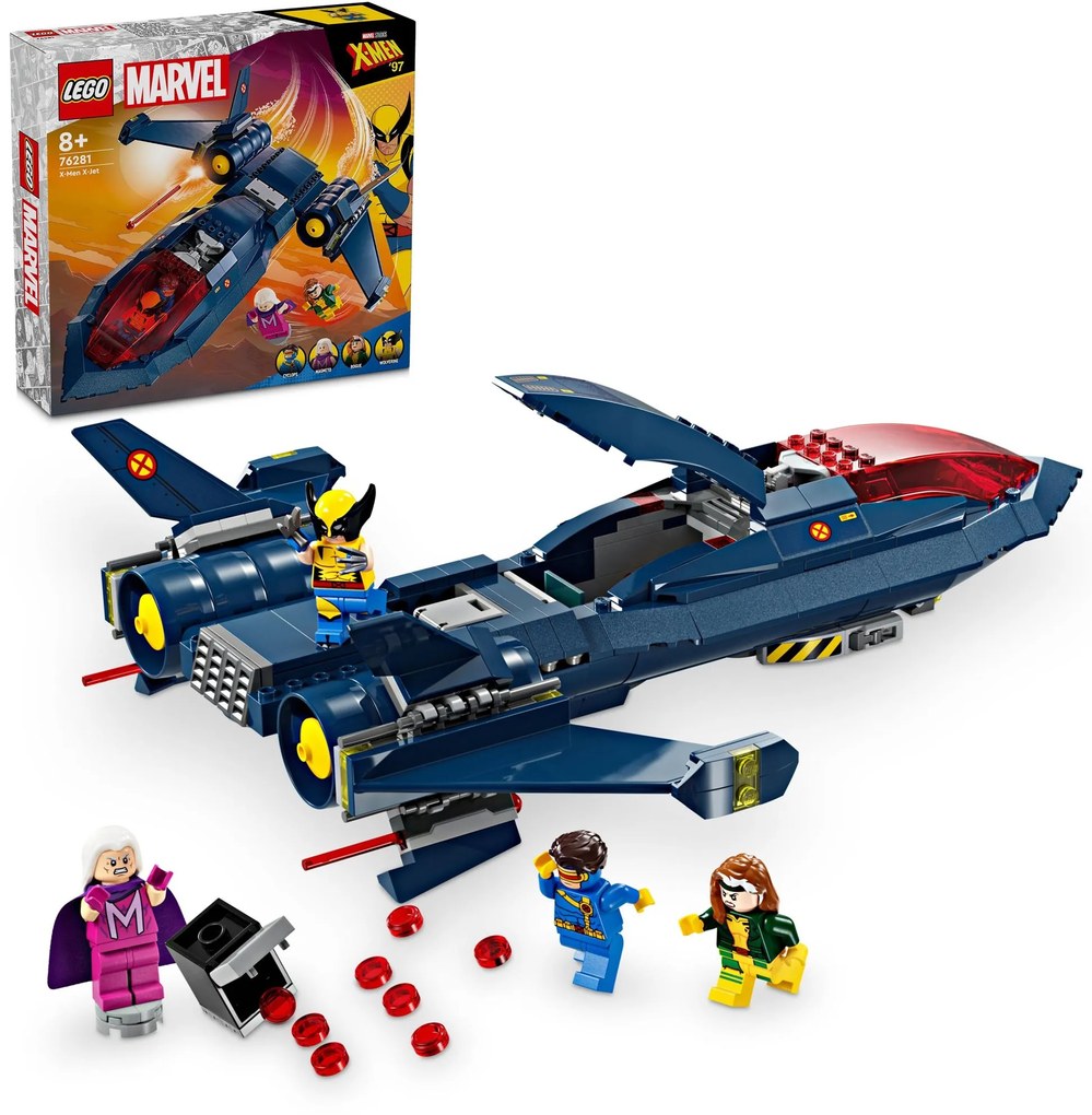 Lego stavebnice lego marvel 76281 tryskáč x-men x-jet
