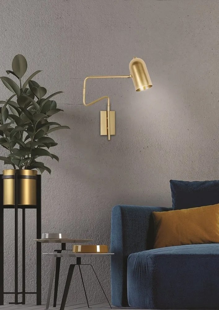 Nástěnná bodová lampa HOSTI Candellux Zlatá