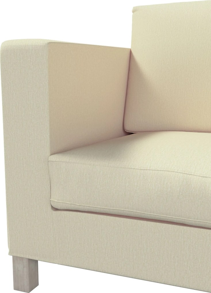 Potah na pohovku IKEA  Karlanda 3-místná nerozkládací, krátký barva krémová látka lesklé, pletený vzor