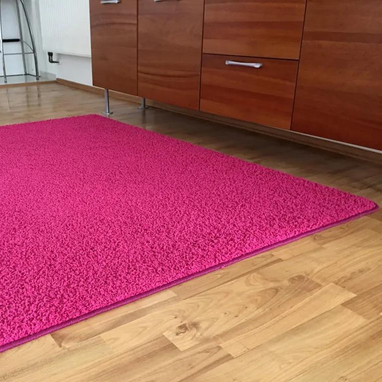 Kusový koberec SHAGGY růžový 140 x 200 cm