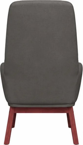 relaxační křeslo, odpočinkové, masivní kaučukovník/kov/textil, 95x76x71 cm, nohy tmavé/světle šedá, Dekorino KR20260081