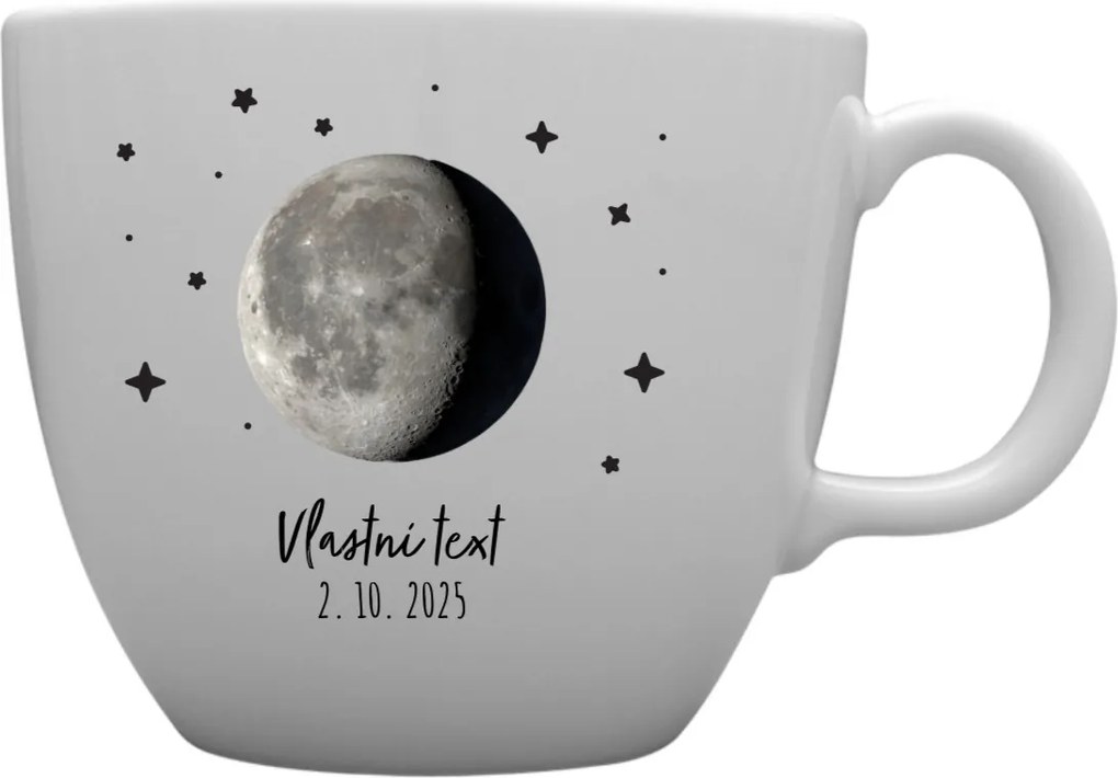 Personalizovaný MEGA XXL keramický hrnek 1 000 ml s měsíční fází