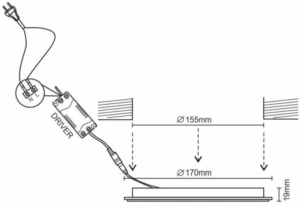 LED Stmívatelné podhledové svítidlo LED/12W/230V 3000-6500K Wi-Fi Tuya