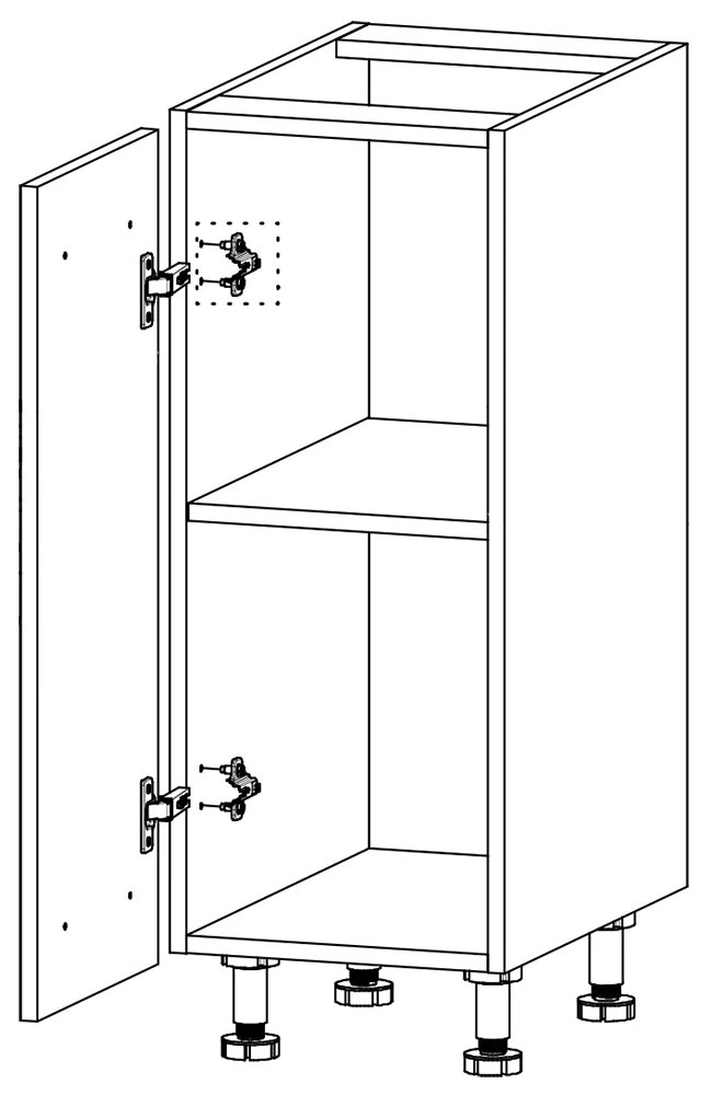 LANGEN au | dolní skříňka D30 | s úchytem | UNI provedení | artisan