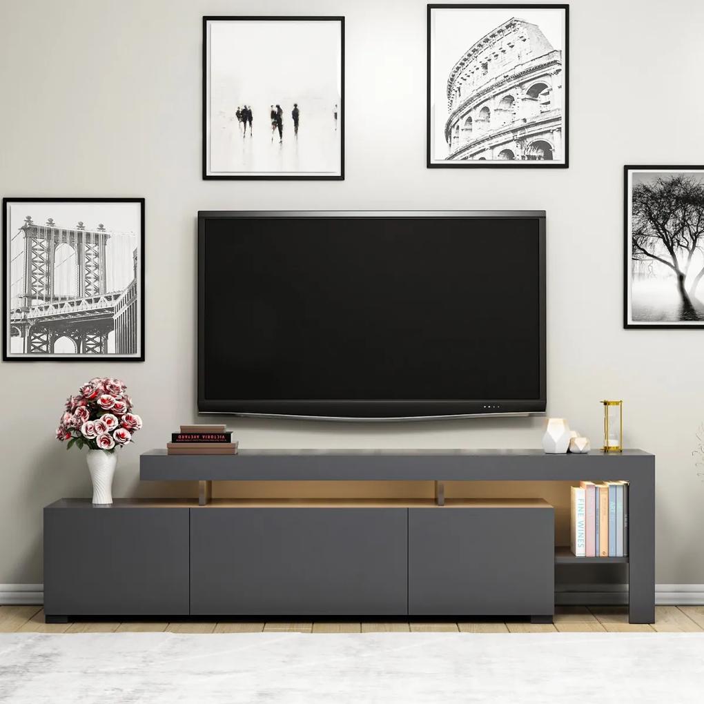 TV stolek Beliz s LED osvětlením antracit