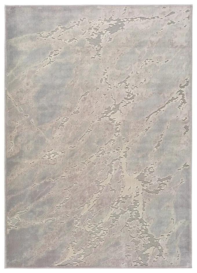 Šedo-béžový koberec z viskózy Universal Margot Marble, 200 x 300 cm