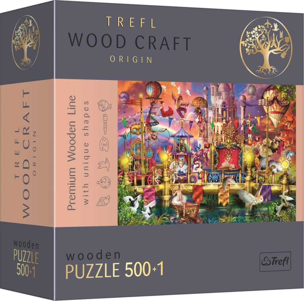 Puzzle trefl wood craft origin puzzle kouzelný svět 501 dílků