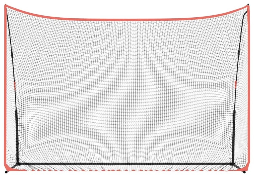 Golfová tréninková síť černá a červená 305x91x213 cm polyester,  93751