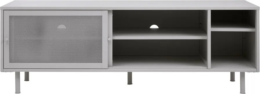 Šedý kovový TV stolek 160x55x45 cm Veep – Unique Furniture