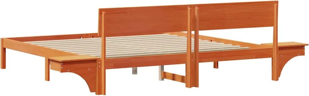 Rám postele Voskově hnědá 200 x 200 cm Masivní borové dřevo 3385750