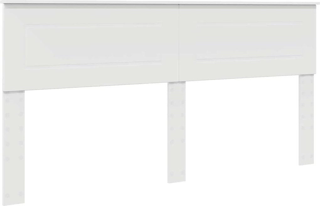 Rám postele s čelo Bílá 200 x 200 cm Kompozitní dřevo 3407832