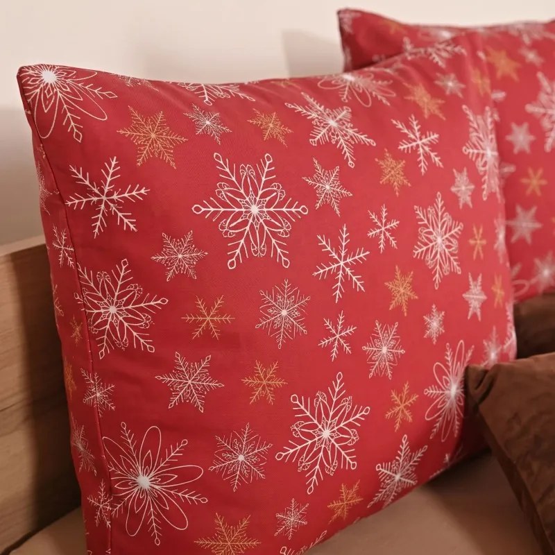 Vánoční povlečení Aurelia červené EMI, Standardní set jednolůžko obsahuje 1x 140x200 + 1x 70x90