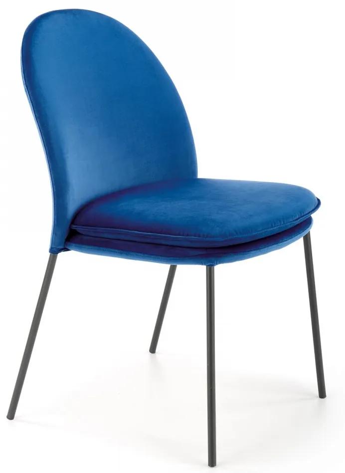 Designová židle Clorissa tmavě modrá