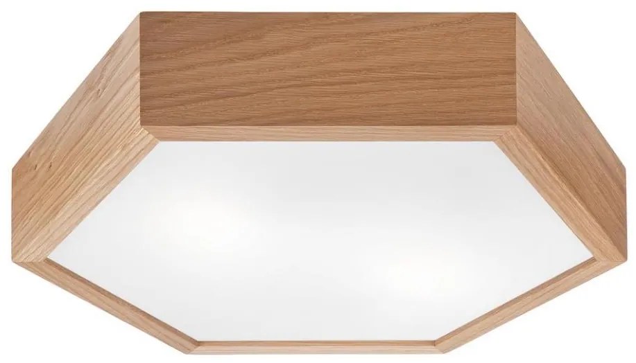 Stropní svítidlo OAK HEX 2xE27/60W/230V pr. 43 cm dub