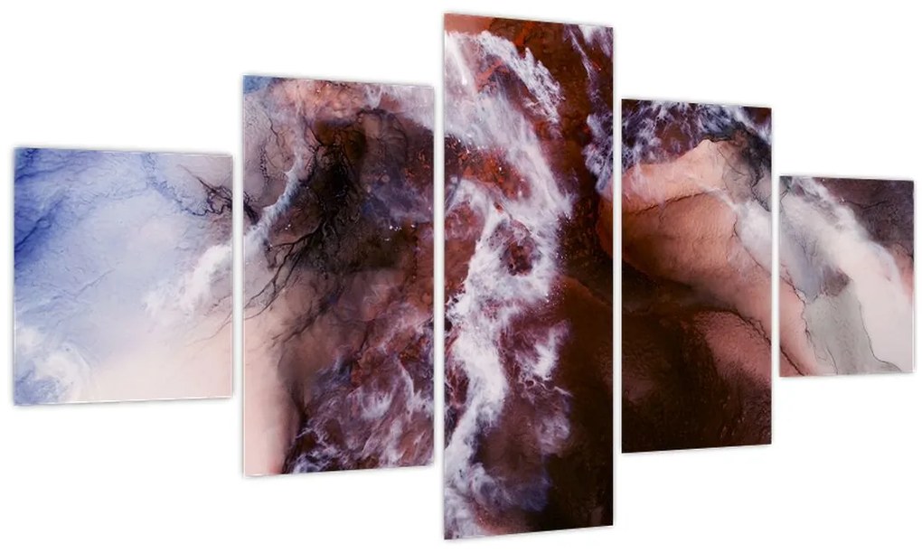 Obraz - Fialový mramor N⁰3 (125x70 cm)